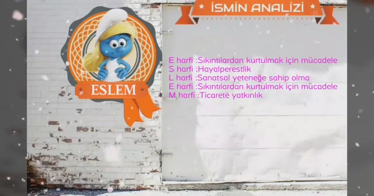 ~ Eslem ~ İsminin Anlamı~ayrıntılı Analizi~ | İzlesene.com