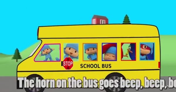 Teletubbies Wheels on the Bus Song | Nursery Rhyme for Children ...